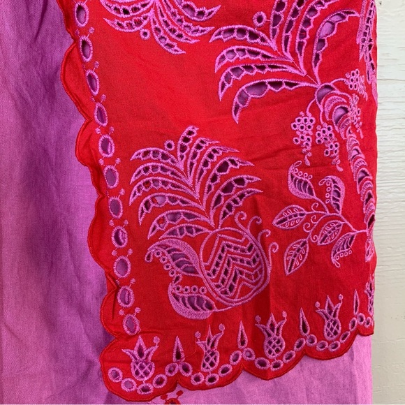 FARM Rio | Skirts | Farm Rio Red Palm Tree Richelieu Wrap Midi Skirt ...